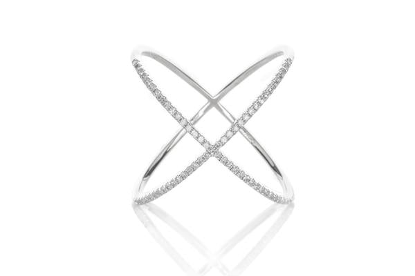 Diamond X Ring – MRE Jewelry